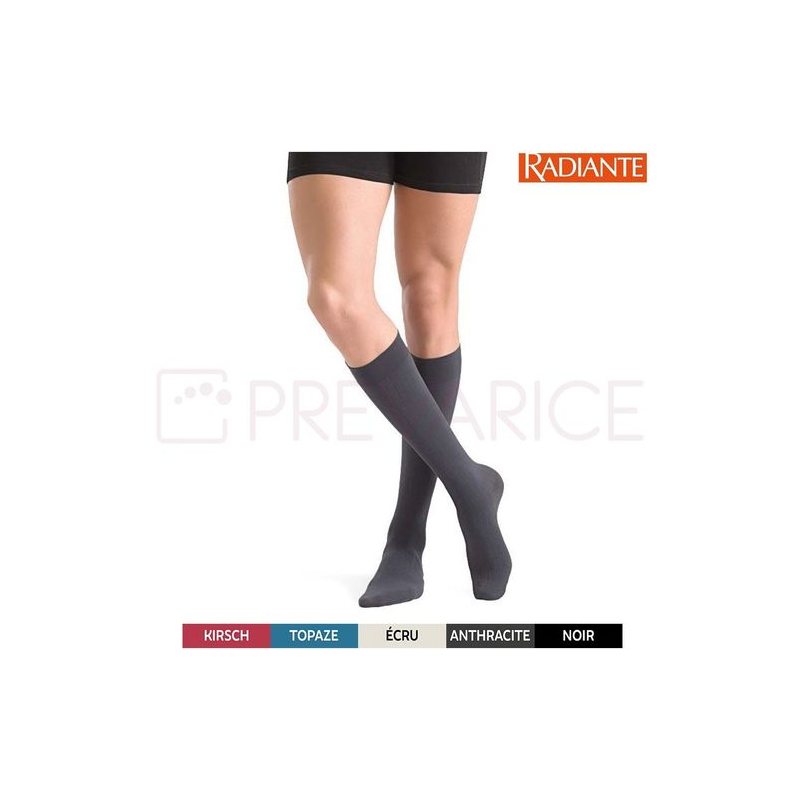 Chaussettes de contention Radiante Styl Coton Fine JarFix Classe 3