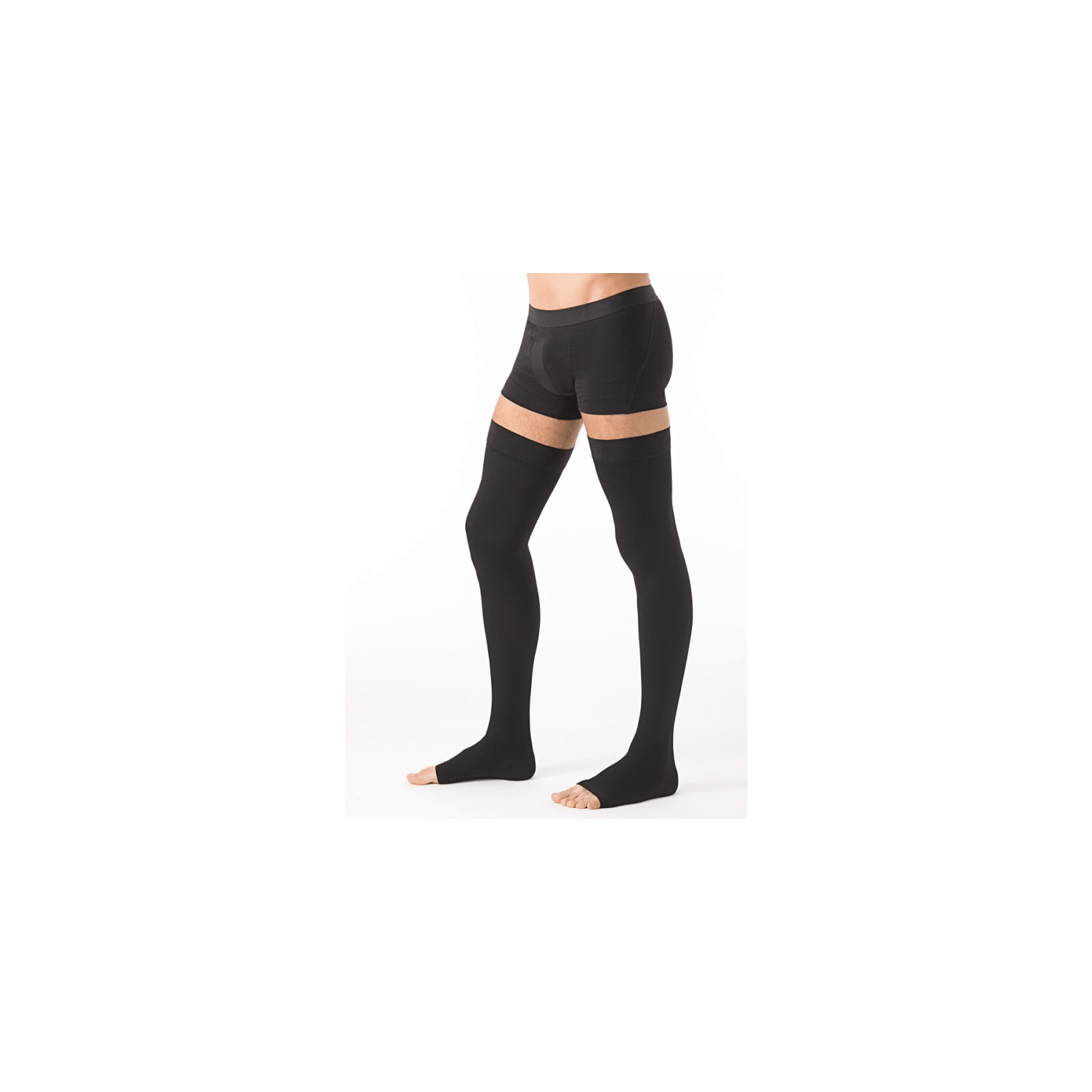Bas contention pieds ouverts Sigvaris Essentiel Microfibres